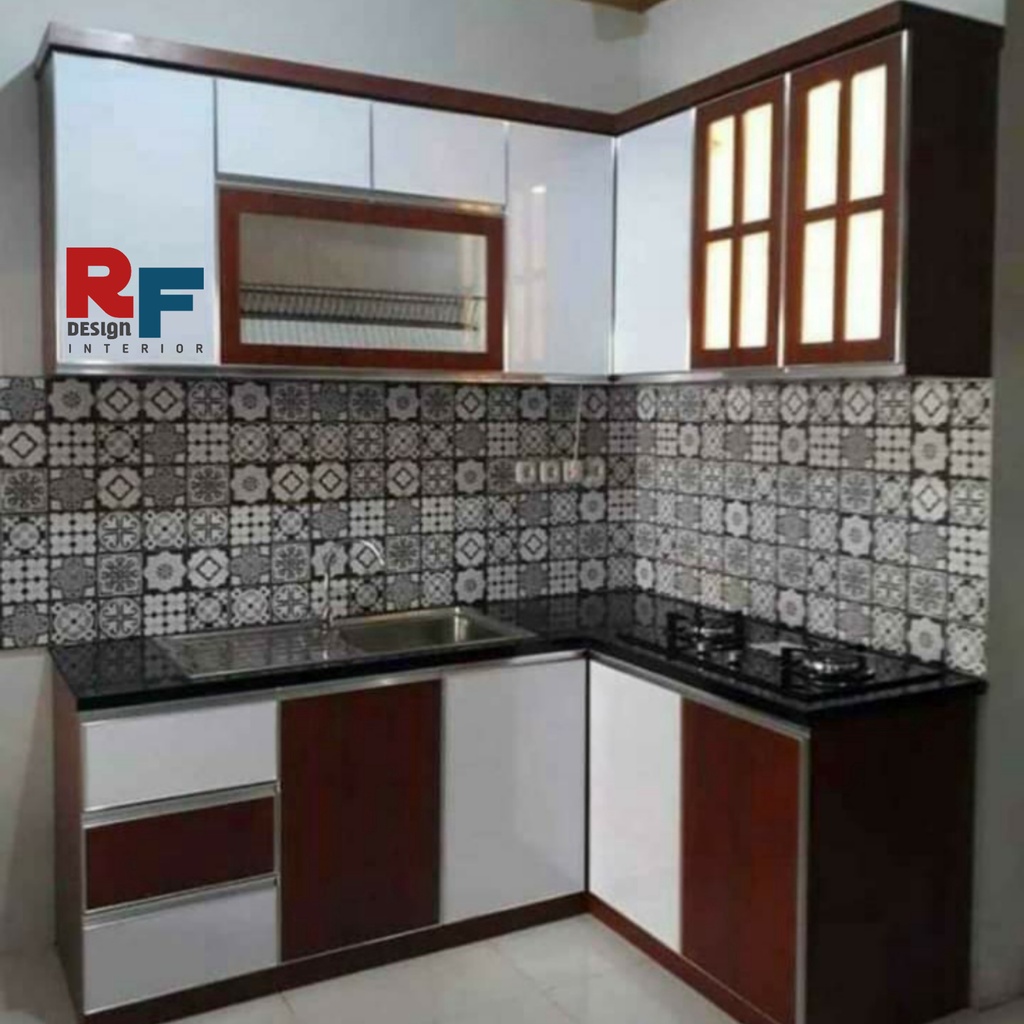 Jual Kitchen Set Custom Hpl Leter L atau Lurus | Shopee Indonesia