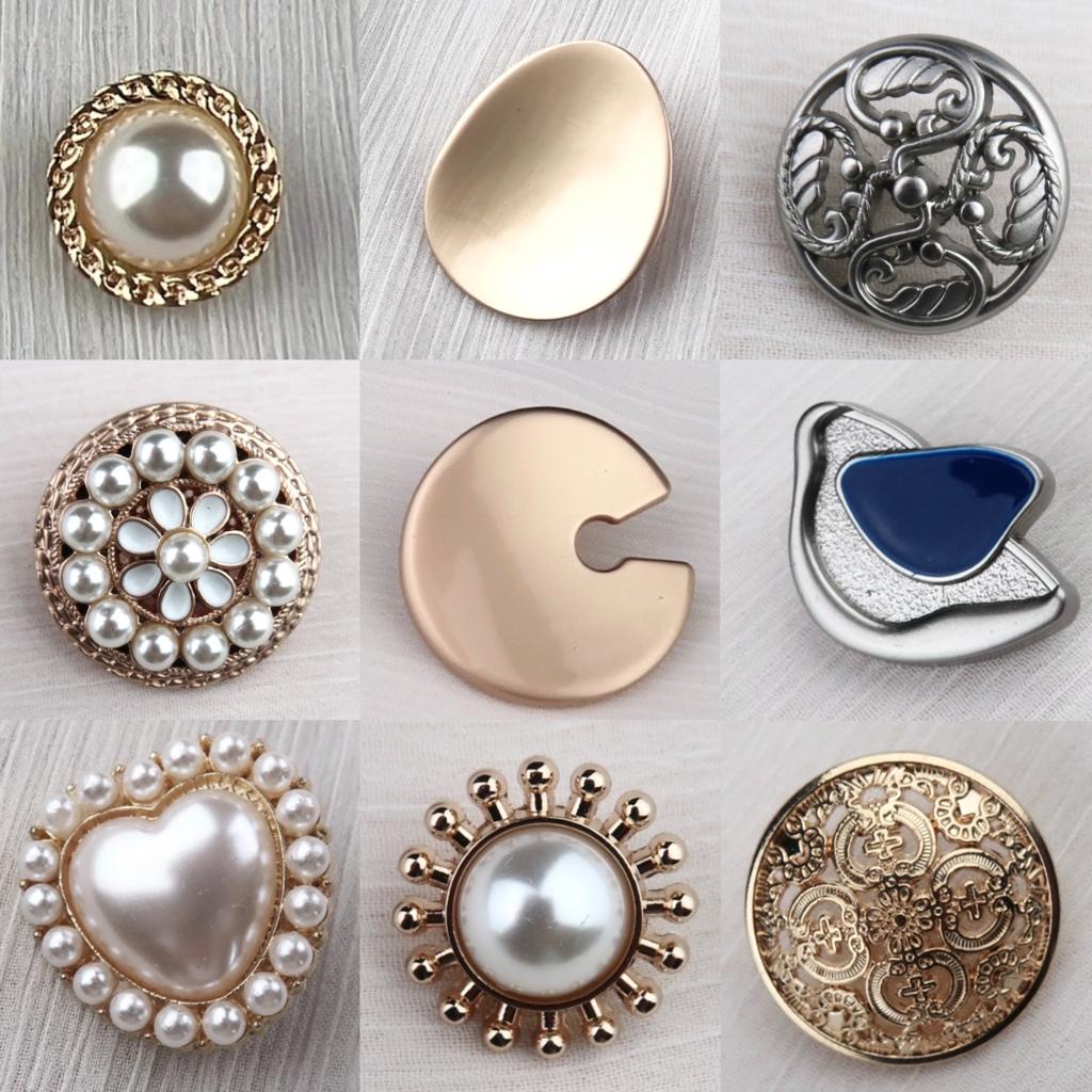 Jual Kancing Logam Jamur Metal Unik Premium | Fancy Button Crystal ...