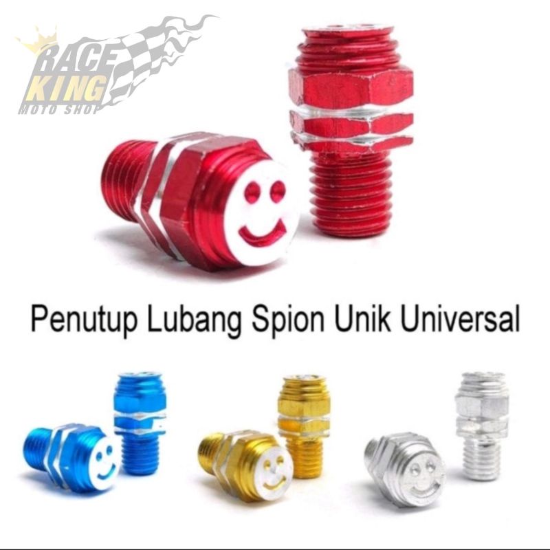Jual Baut Tutup Lubang Spion Variasi Model SMILE Baut Spion (1 set 2 ...