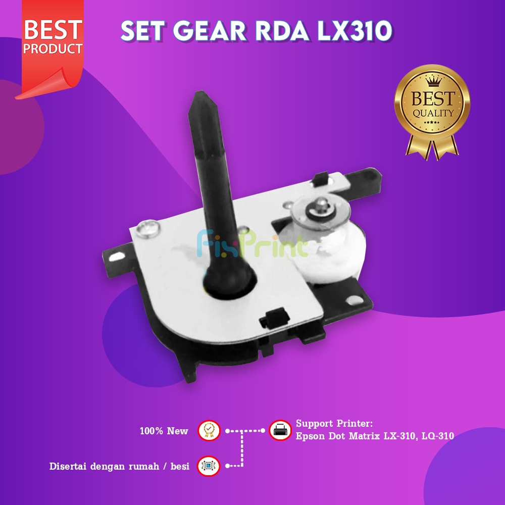 Jual Gear RDA + Rumah Printer Epson LX310 LQ310 New Driver Assy Gear ...