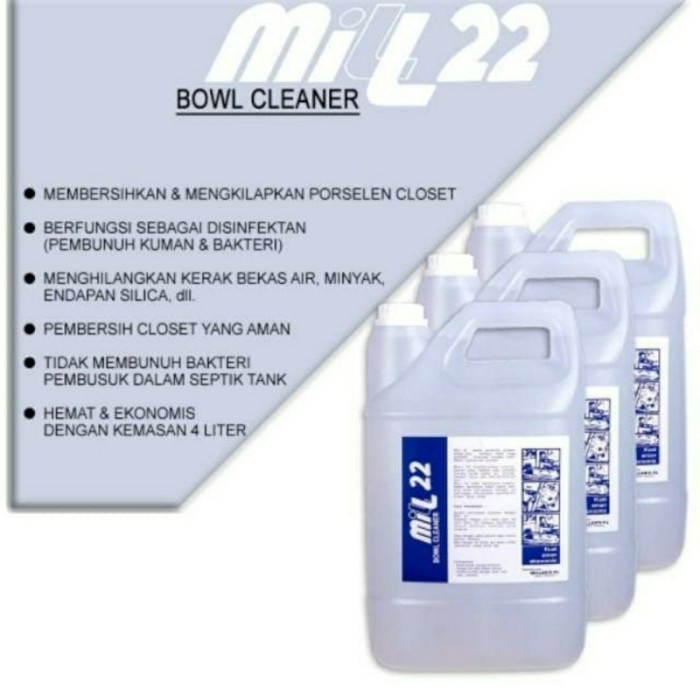 Jual MILL 22 pembersih keramik dan porselen 4 LITER (sejenis porstex ...