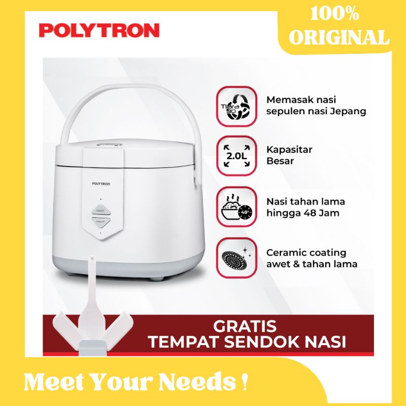 Jual Polytron Rice Cooker Donabe PRC 1201 2 liter | Magic Com Polytron ...