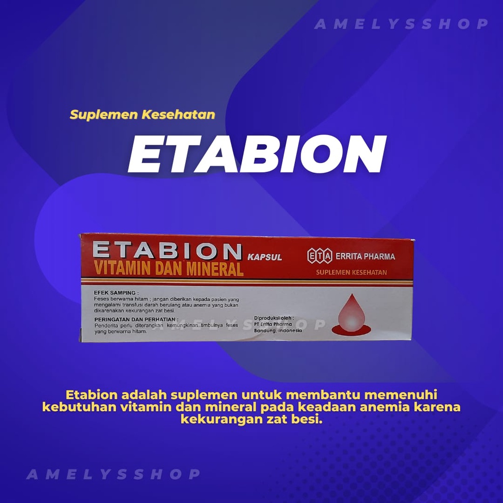 Jual ETABION SUPLEMEN KESEHATAN - Membantu memenuhi kebutuhan vitamin ...