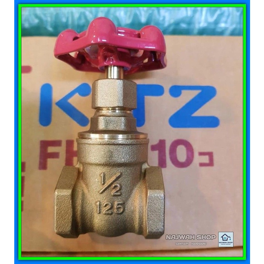 Jual Stop Kran Gate Valve 1/2" inch Kitz Non Rising Class 125 WOG ...