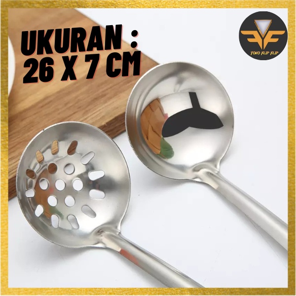 Jual Centong Sendok Kuah Stainless Steel Centong Daging Shabu Shabu ...
