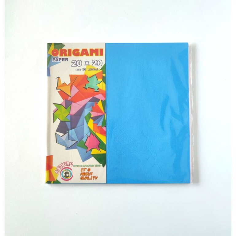 Jual Kertas Lipat Origami Asturo 20x20 (1 Pack/ 50 lembar) | Shopee ...