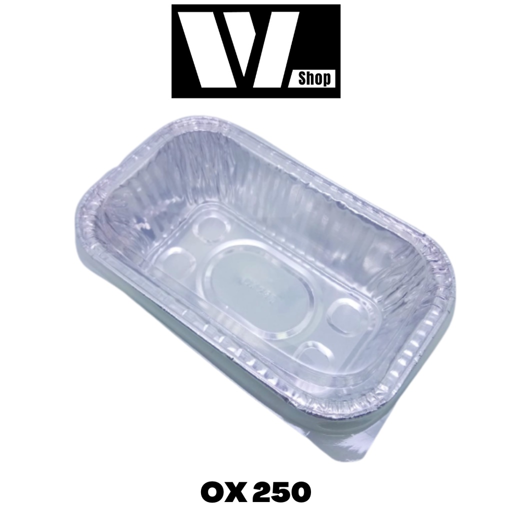 Jual Alumunium foil cup 250ml OX250 Alu Tray aluminium foil OX-250 AluTray | Shopee Indonesia