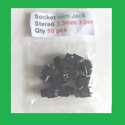 Jual Qty 10 pcs Socket mini Jack Stereo 3.5mm 3 pin | Shopee Indonesia