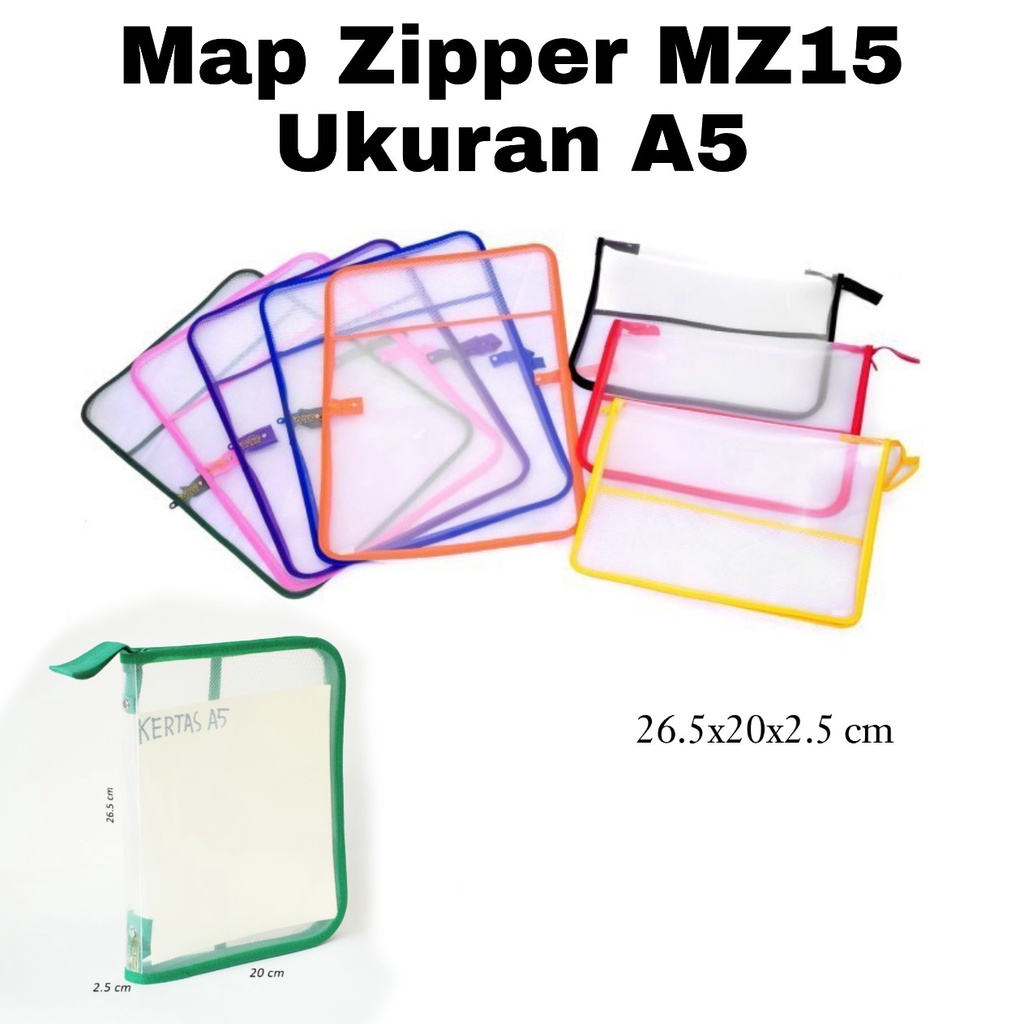Jual GG Map Zipper MICROTOP MZ15-A5(minimal 10 / Map Resleting / Map ...
