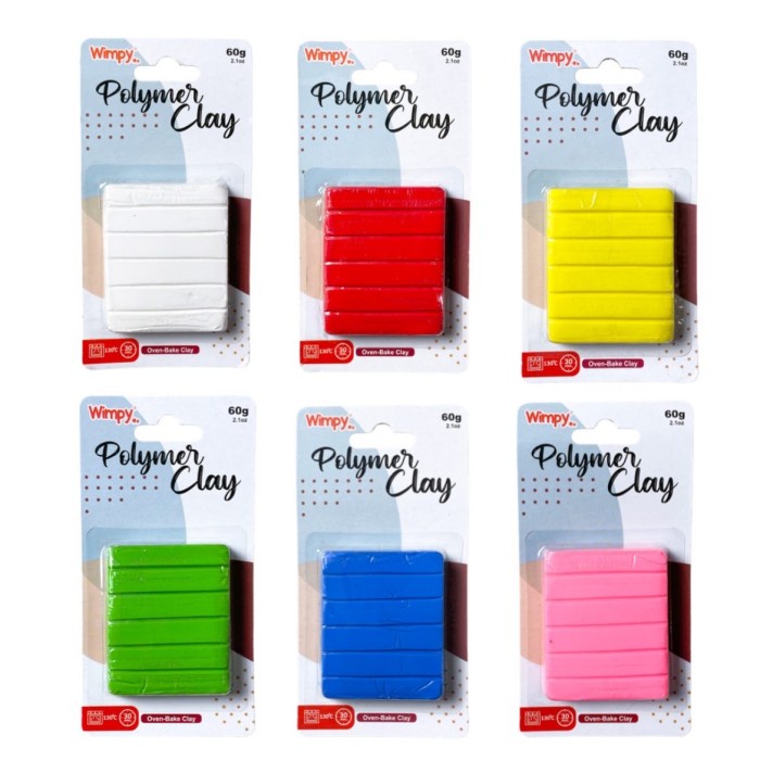 Jual Wimpy Polymer Clay Tanah Liat Kerajinan Tangan Plastisin Bahan ...
