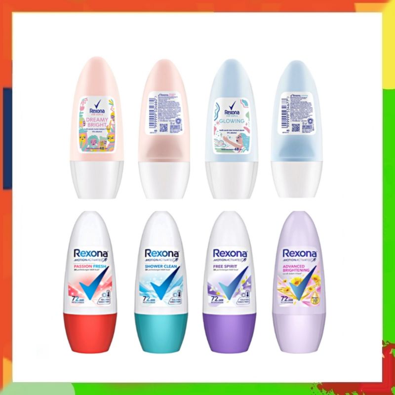 Jual Rexona Roll On Deodorant Remaja / Rexona Roll On Deodorant Men and Women 45 ml | Shopee ...