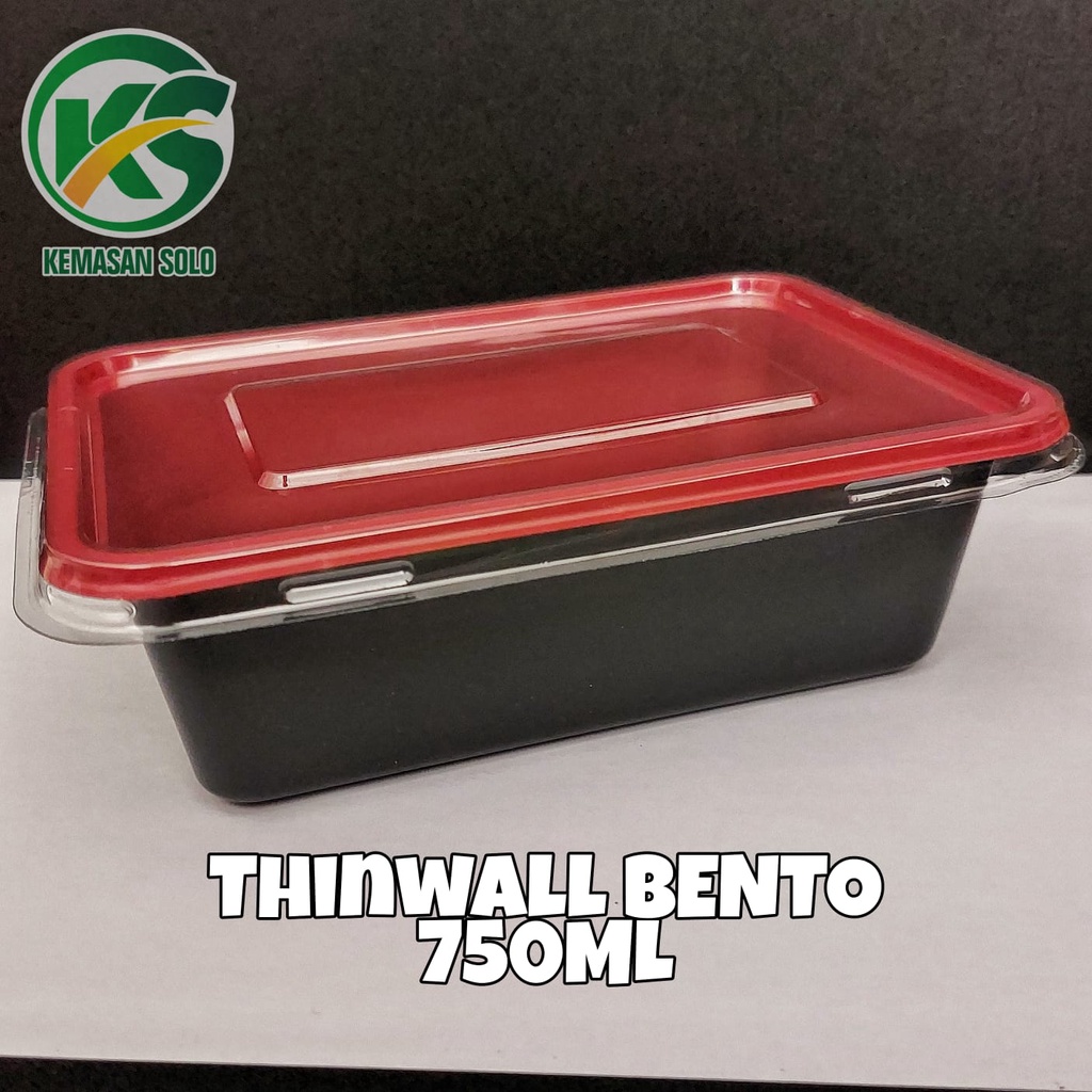 Jual Kotak makan plastik / Thinwall BENTO persegi panjang rectangle ...