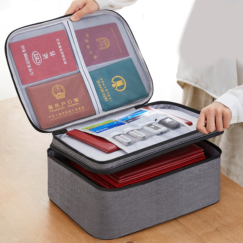 Jual Tas Tempat Penyimpan File Surat Sertifikat Anti Air Travel Bag ...