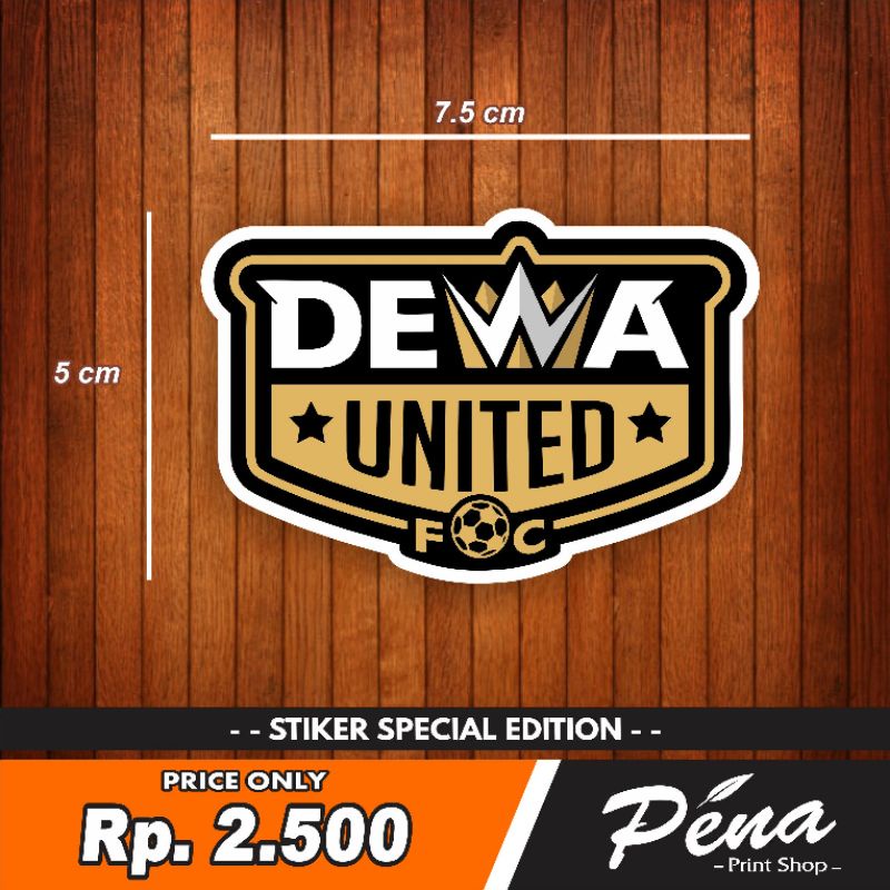 Jual Sticker Stiker Dewa United Stiker Bola Tahan Air | Shopee Indonesia