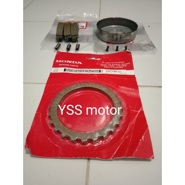 Jual paket mangkok ganda+kampas ganda only+plat kopling Blade Revo absolute KWB | Shopee Indonesia