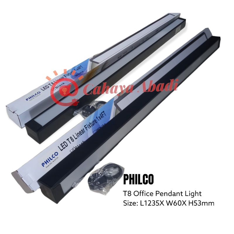 Jual Lampu Office Gantung Led / Kap Hanging Lamp TL Led 2 x 18w Body ...