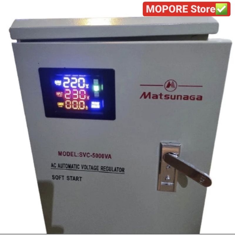 Jual Stabilizer Matsunaga 5000Watt(5KVA) Display Digital Stavol ...