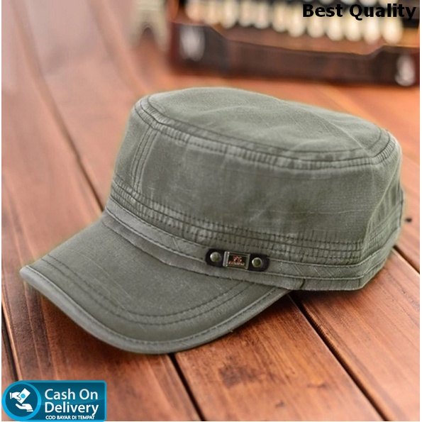 Jual topi pria FASHION terbaru premium SIMPLE KEKINIAN Military cap ...