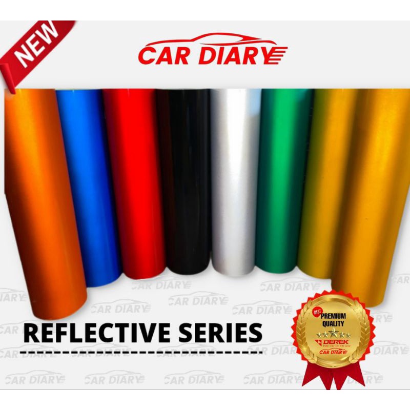 Jual Sticker Cutting Bahan Nyala Car Diary Reflective (Meteran) L61cm ...