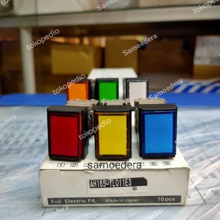 Jual Push Button Lamp AH165-TLG / R / Y / O / B / W 11E3 24V Fuji ...