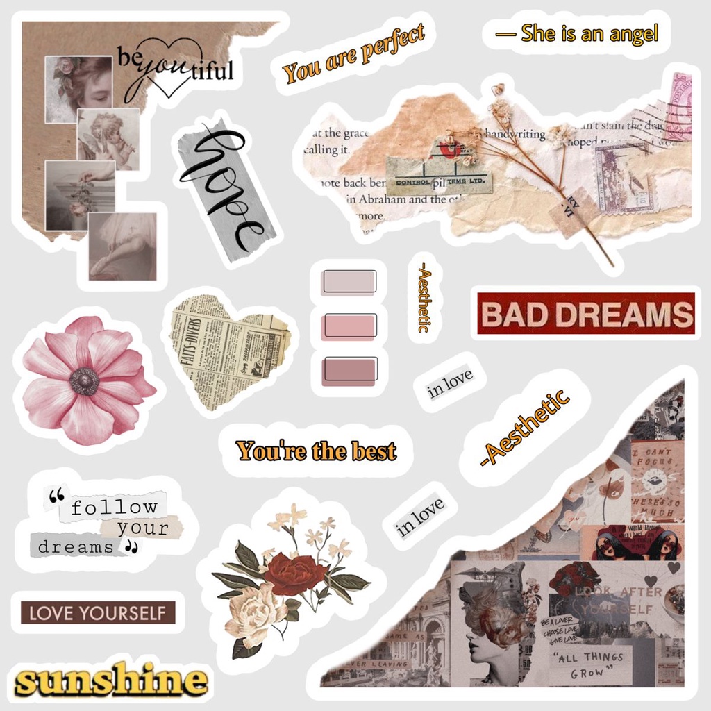 Jual PART 2 STICKER AESTHETIC STIKER TUMBLR AESTHETIC STICKER CASE ...