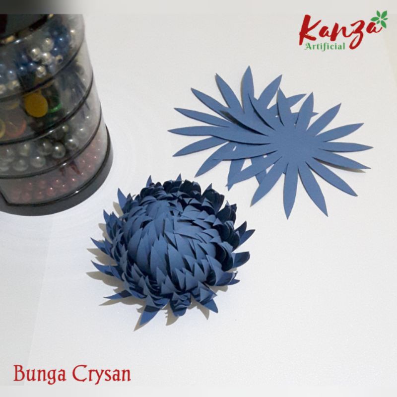 Jual bunga crysan/pola bunga kertas/ bahan belajar/ handmade | Shopee ...