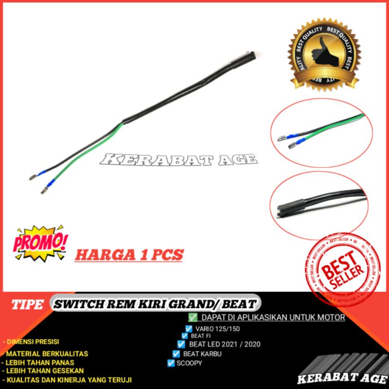 Jual SWIT SWITCH REM BEAT / GRAND kiri kabel | Shopee Indonesia