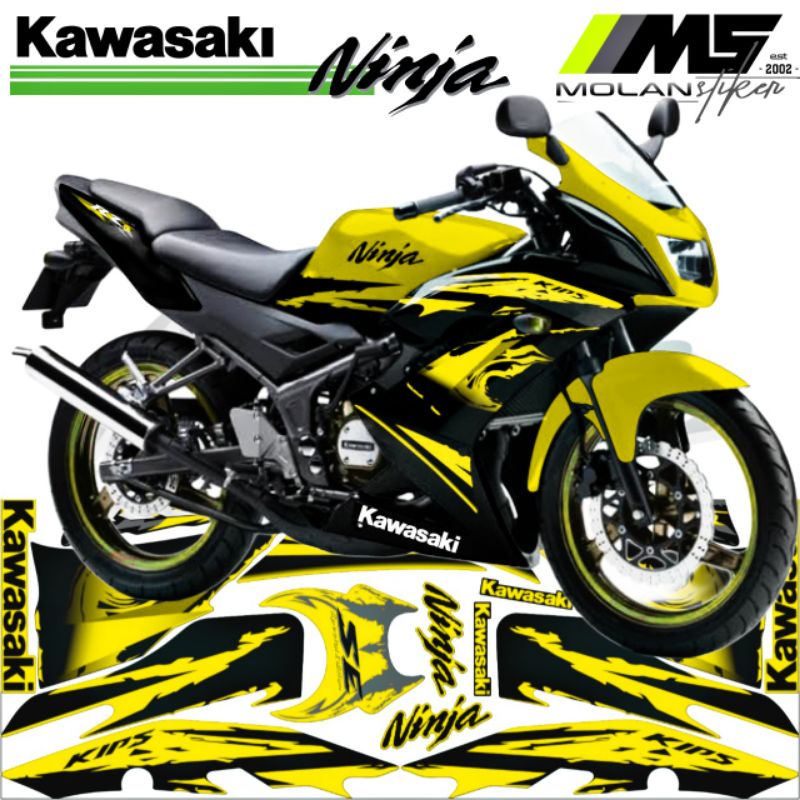 Jual Sticker Striping Ori NINJA RR 150 SE 2015 HITAM ABU - NINJA RR SE ...