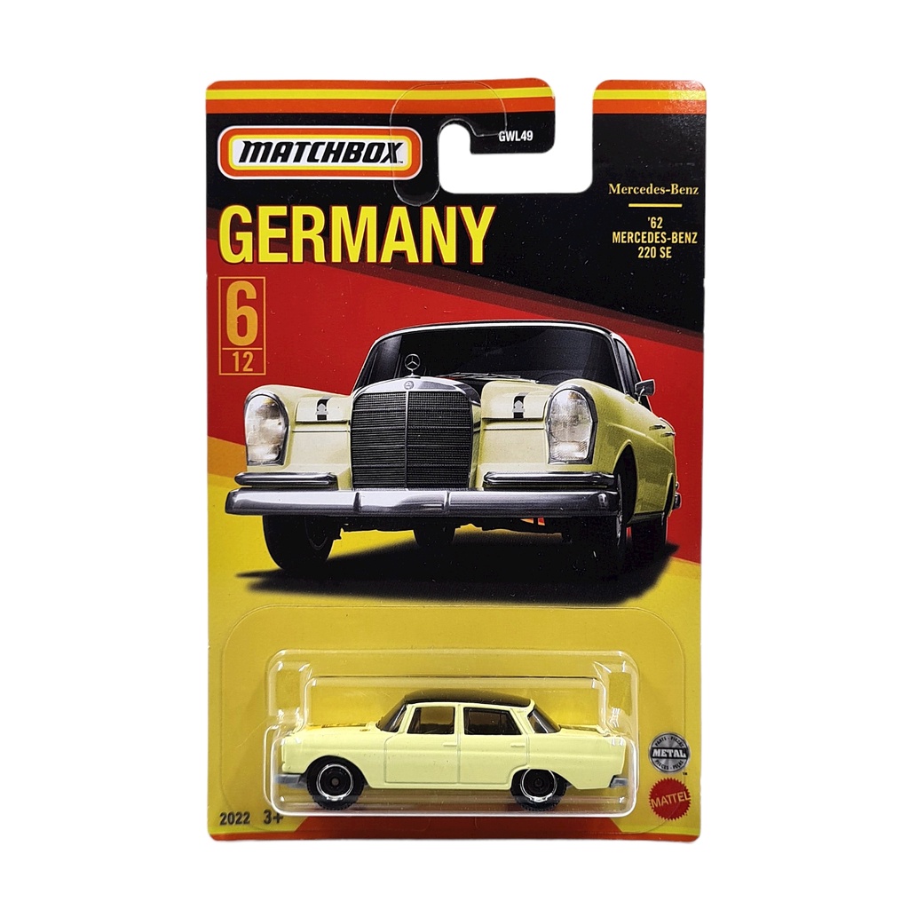 Jual Matchbox 62 Mercedes Benz 220 SE Kuning - Germany Series | Shopee ...