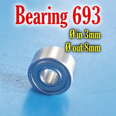 Jual Bearing kecil tamiya 693 zz 8 mm 3 mm Bering | Shopee Indonesia