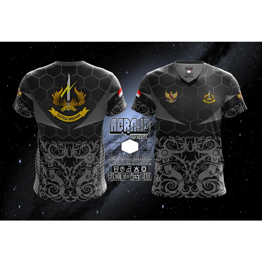 Jual Baju Kaos Jersey TNI AD AL AU/Full Print/ Kualitas PREMIUM /(Bebas Design + Nama + Logo) 96 ...