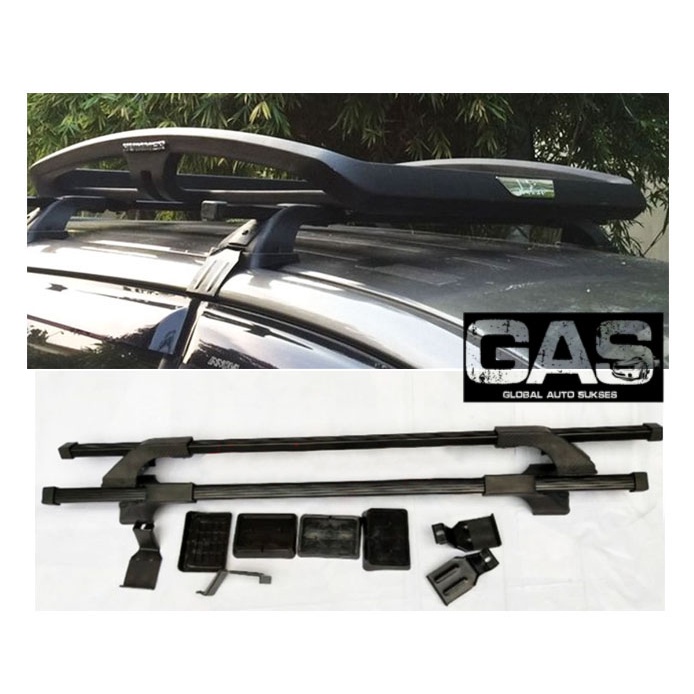 Jual Paket Crossbar Cross Bar Jepit Body + Rack Bagasi Hummer Avanza ...