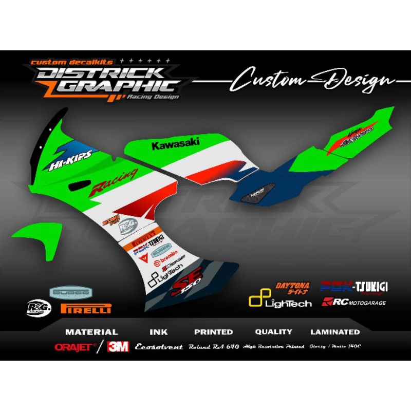 Jual striping sticker decal ninja ssr serpico rcx | Shopee Indonesia