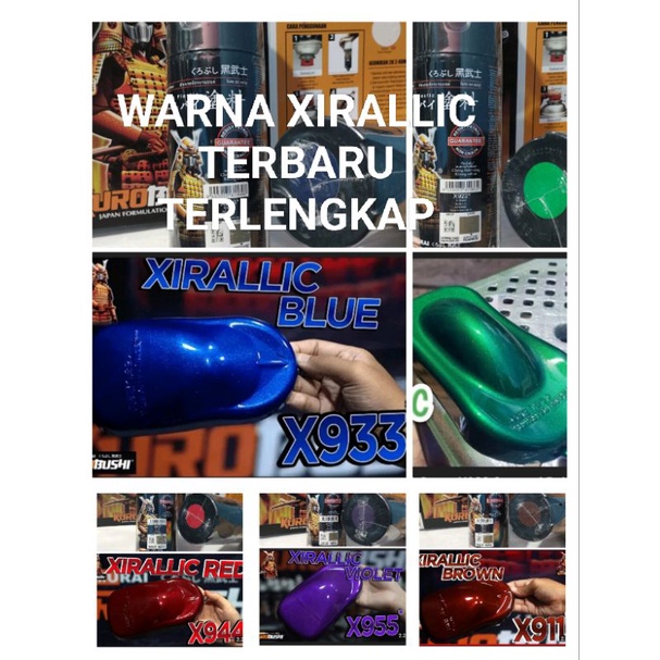 Jual Samurai Paint Pilox Pilok Samurai Xirallic 400ml Ready Berbagai Warna Xiralic Blue Red ...