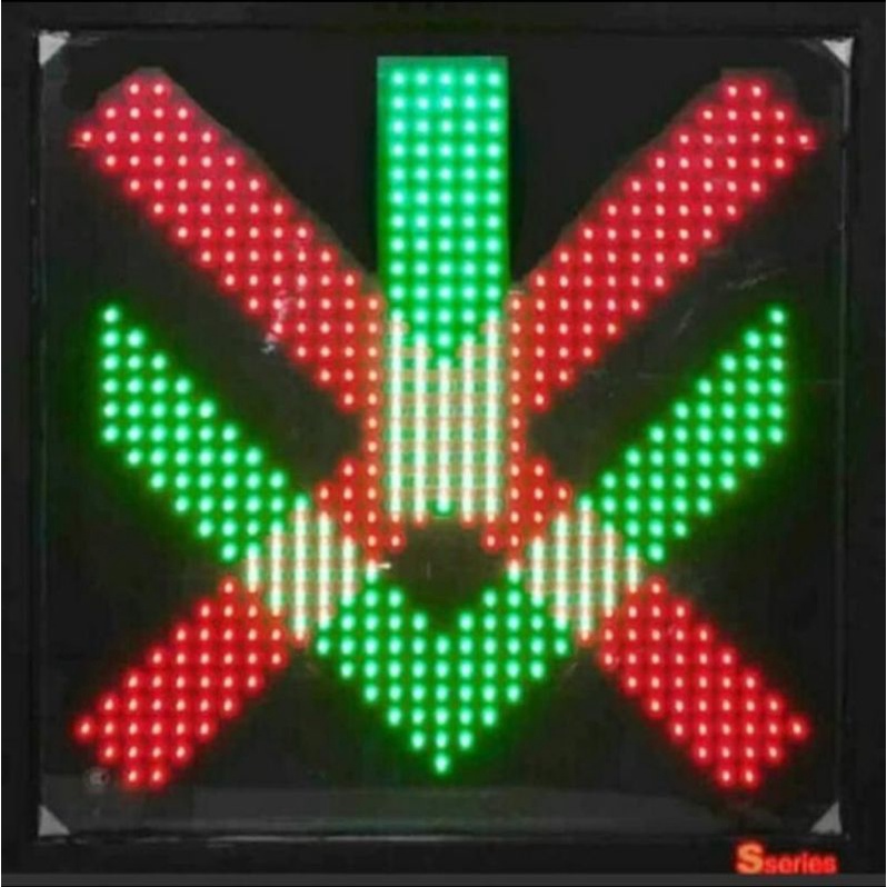 Jual lampu traffic cross arrow led SMD lampu lalu lintas pintu tol ...