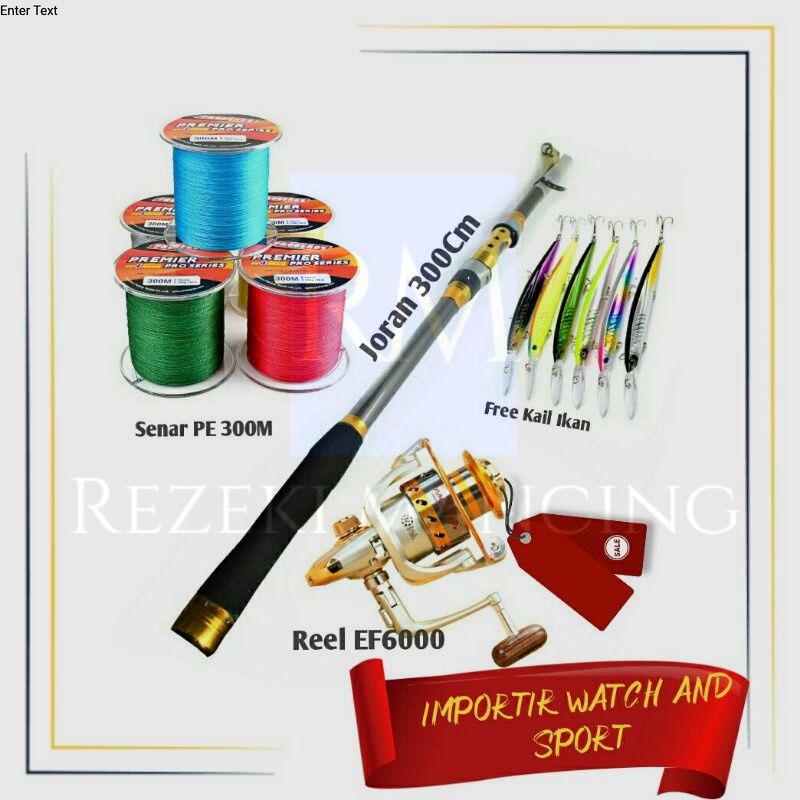 Jual PROMO COD Set Joran Pancing Laut Kekuatan 20kg Joran Pancing 300cm ...