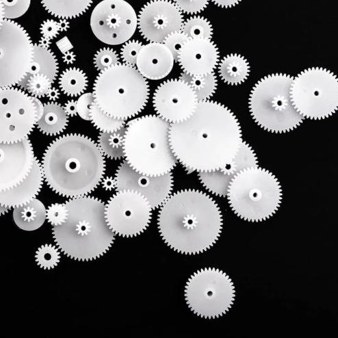 Jual 58pcs Plastic Gear Worm Double Shaft Pulley KIT for DIY Robot ...