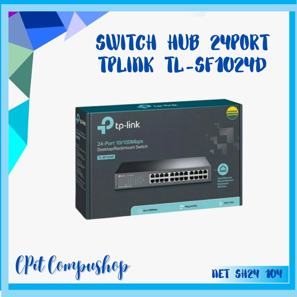 Jual TP-LINK TL-SF1024D 24-Port 10/100M TPLINK Switch Hub 24Port 24 ...