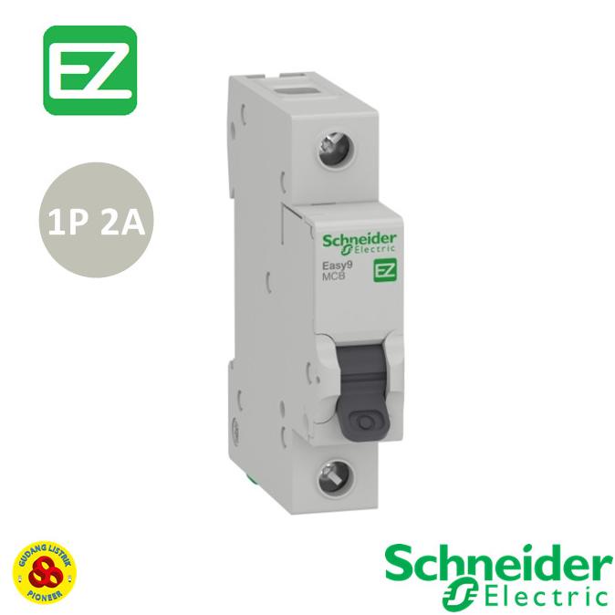 Jual Schneider MCB 1P 2A Easy9 EZ9F34102 4,5kA MCB 1 Phase 2 Amp | Shopee Indonesia