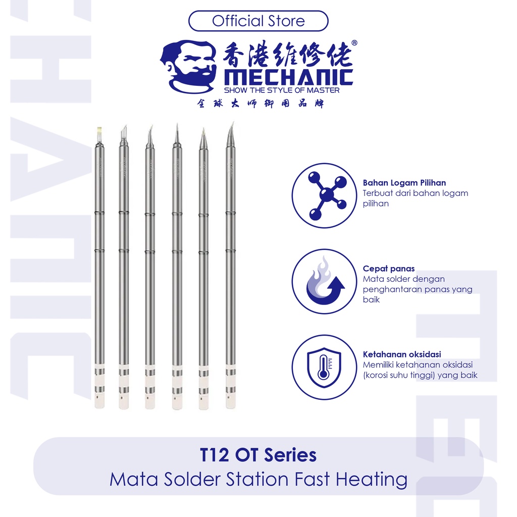 Jual MECHANIC T12 OT Series Mata Solder Station - Soldering Iron Tip ...