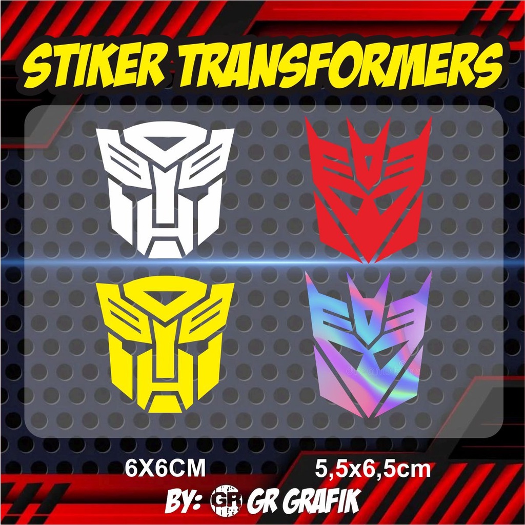 Jual transformers stiker cutting murah tanpa minimal order (autobot dan ...