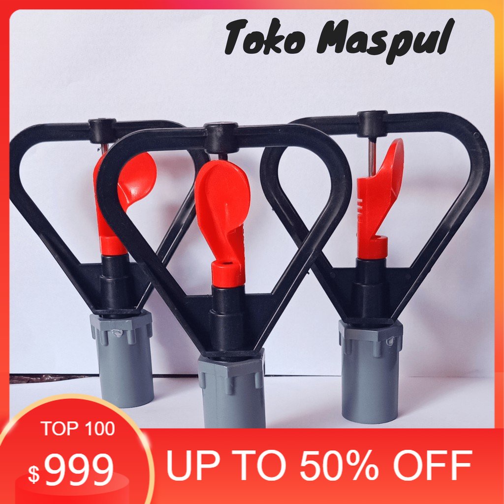 Jual Sprinkler Irigasi Air Taman 360 Derajat Butterfly MERAH + SOCK ...