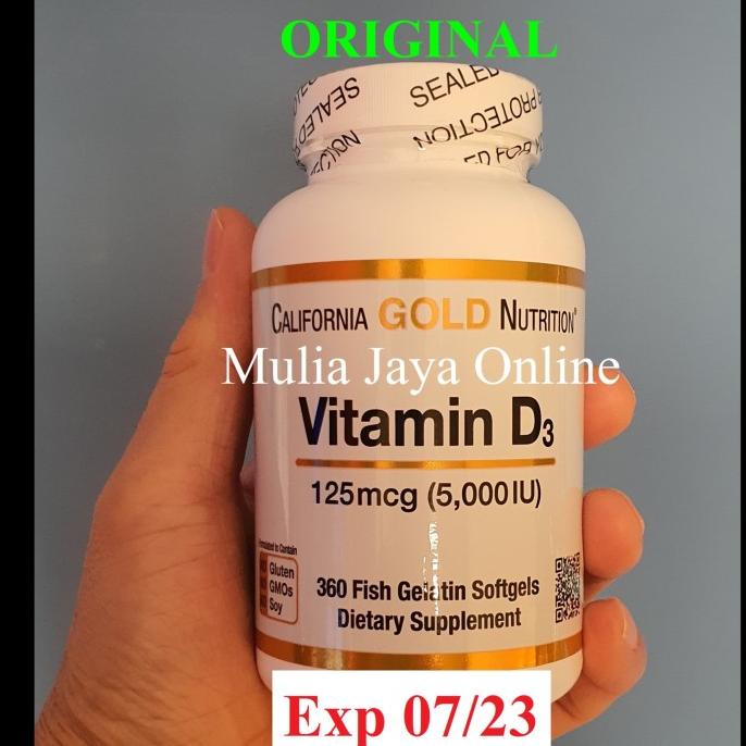 Jual vit D3 5000 iu 360 cap - vitamin D3 | Shopee Indonesia