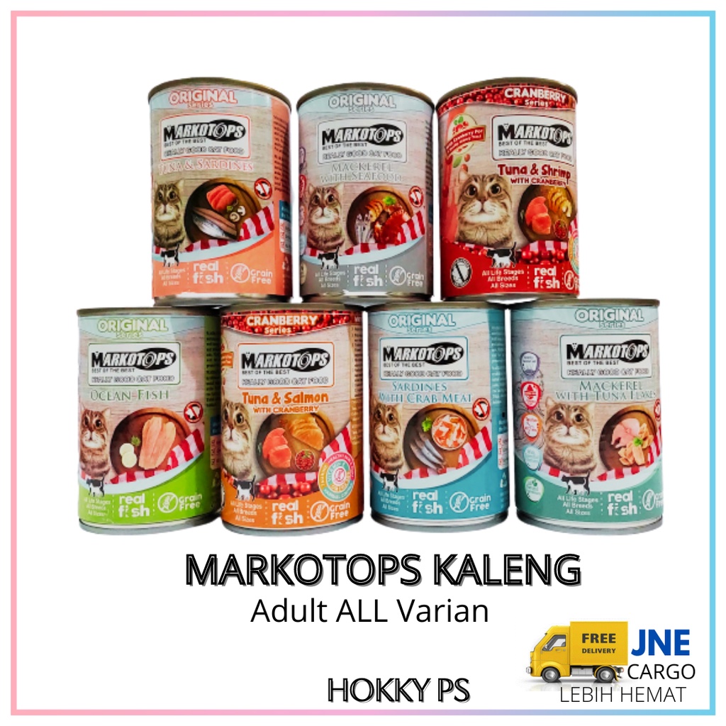 Jual MARKOTOPS kaleng makanan kucing basah 400gr wet cat food markotop ...
