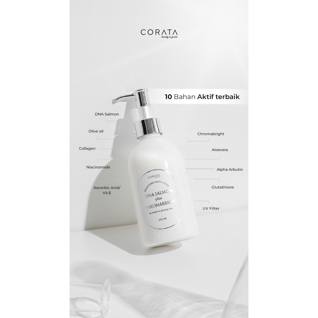 Jual Corata whitening body lotion DNA salmon plus Chromabright 250ml ...