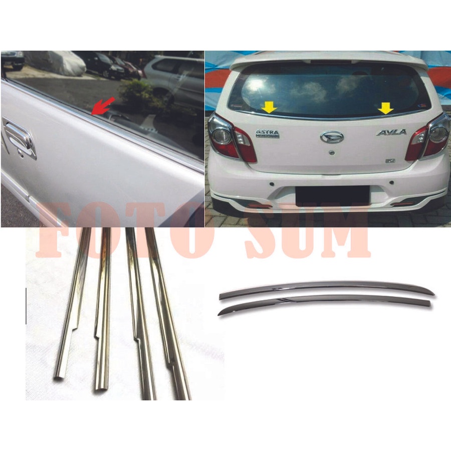 Jual list kaca sampin dan belakang mobil agya ayla awal sampai 2022 ...