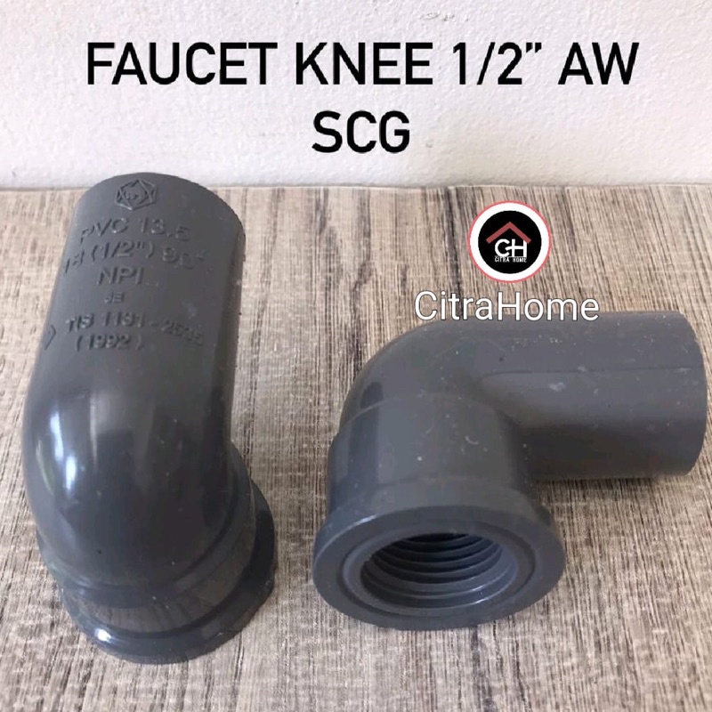 Jual KDD Faucet Knee PVC 1/2” AW SCG | Shopee Indonesia