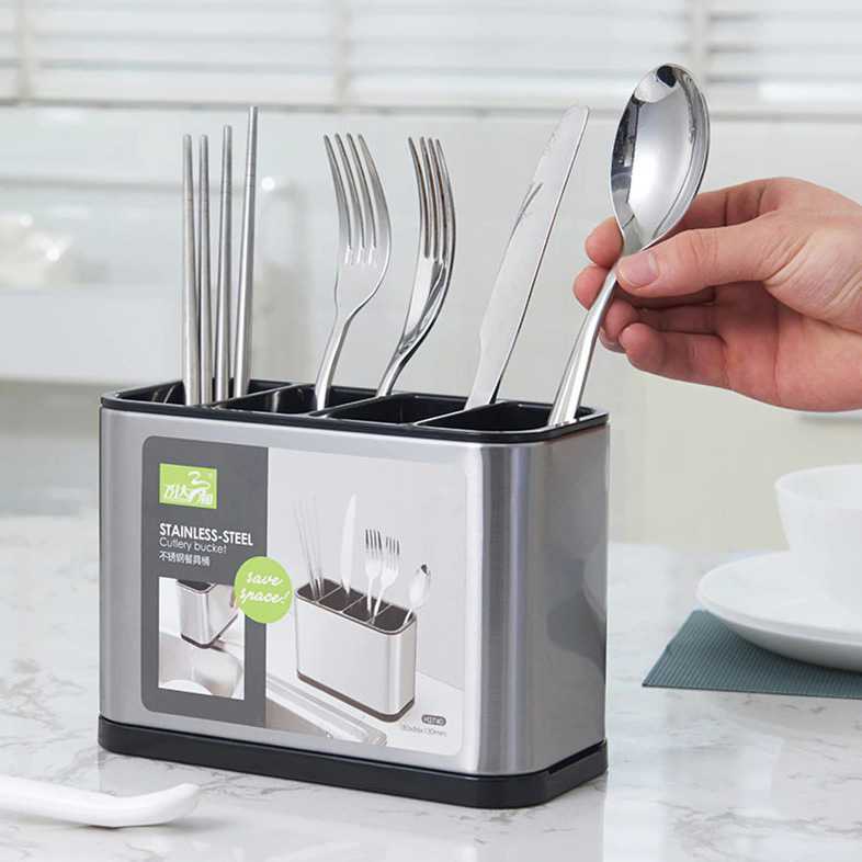 Jual Rak Tempat Wadah Sendok Garpu Sumpit Kitchen Set Desain Minimalis ...