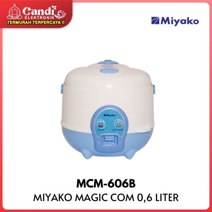 Jual MAGIC COM MINI MIYAKO KAPASITAS 0,6 Liter MCM-606B / MCM606B ...