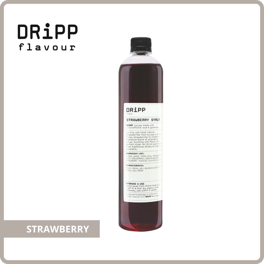 Jual Dripp Flavour Sirup Premium Rasa Strawberry 760 ml | Shopee Indonesia